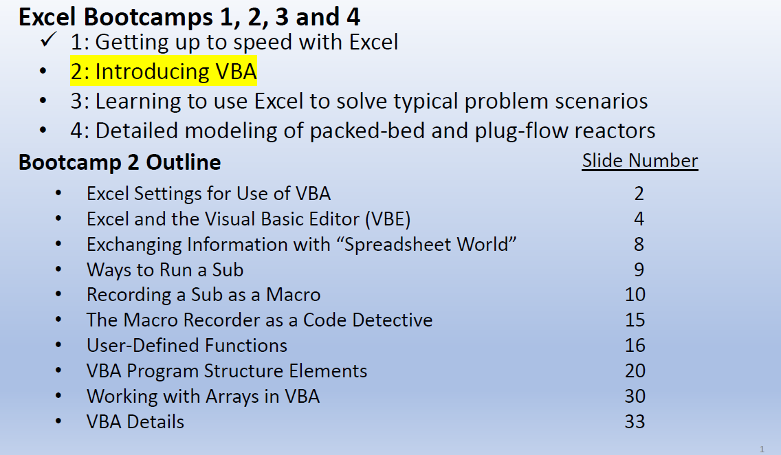 excel-bootcamp-2 - LearnChemE